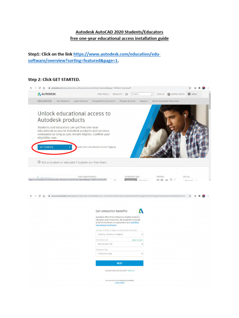 Autodesk AutoCAD 2020 INSTALLATION GUIDE | PDF