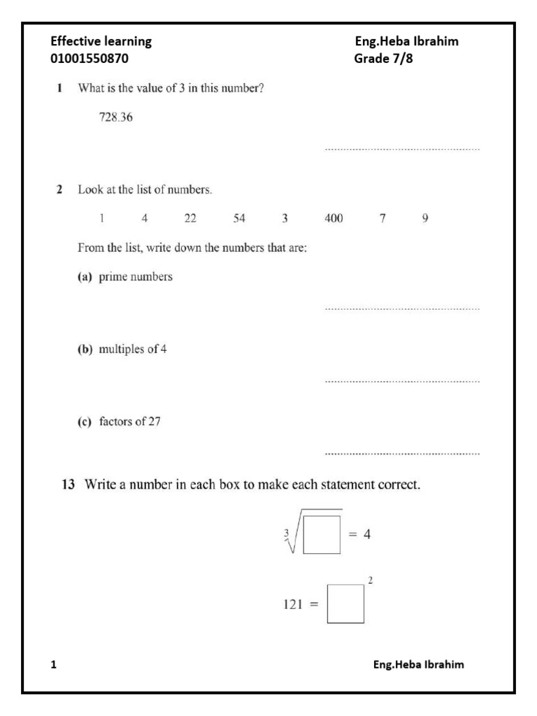 Revision Paper 2 | PDF