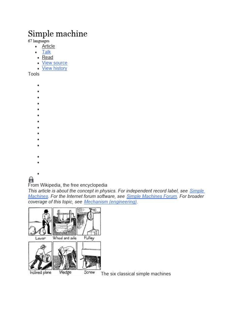 Simple machine part 2 | PDF | Machines | Power (Physics)