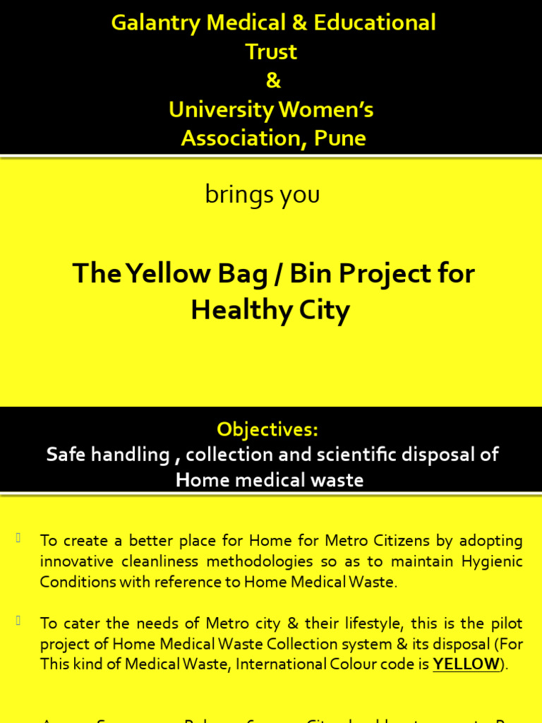 The Yellow Bag Project-Lakshya-Sparsha 2015-4 | PDF | Waste | Waste ...