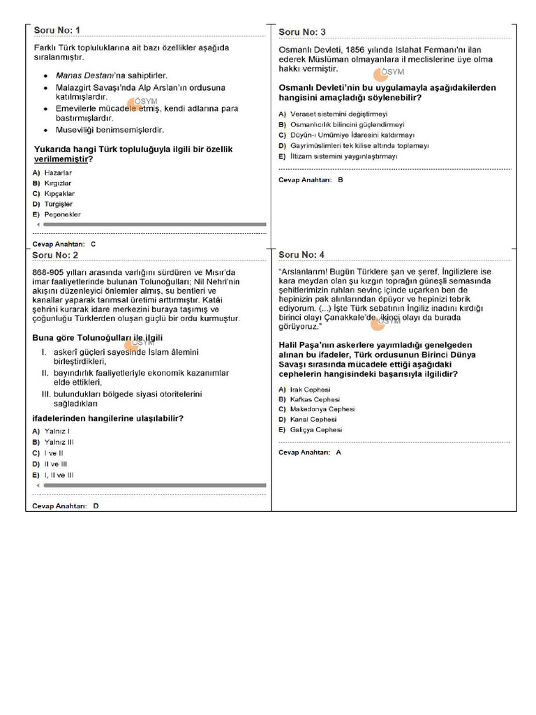 Msü 2024 Sosyal | PDF