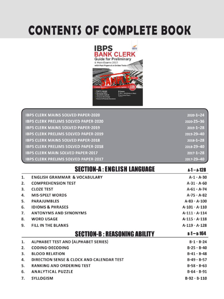 Disha Book Syllabus | PDF