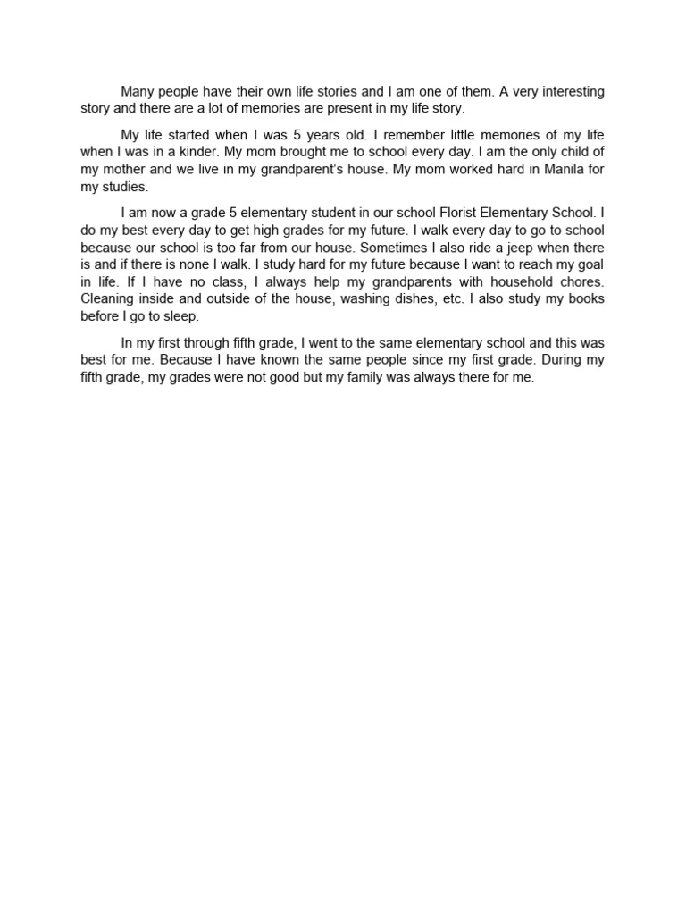 Many People Have Their Own Life Stories and I Am One of Them | PDF