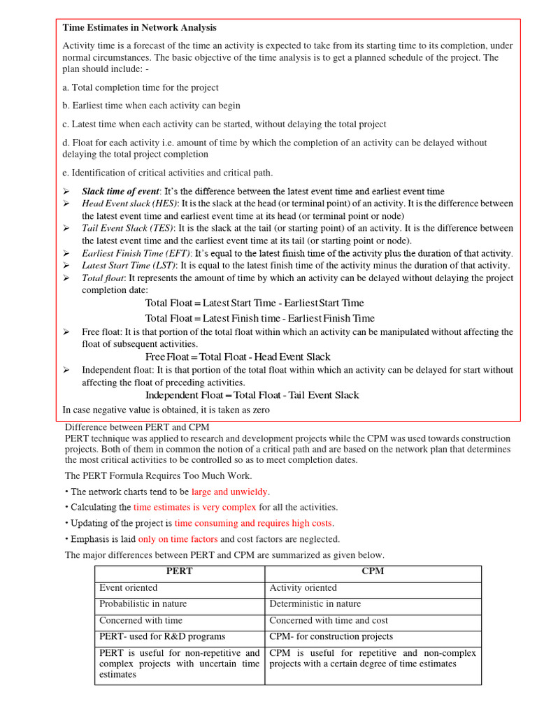 Critical Path Method PDF | PDF | Project Management | Applied Mathematics