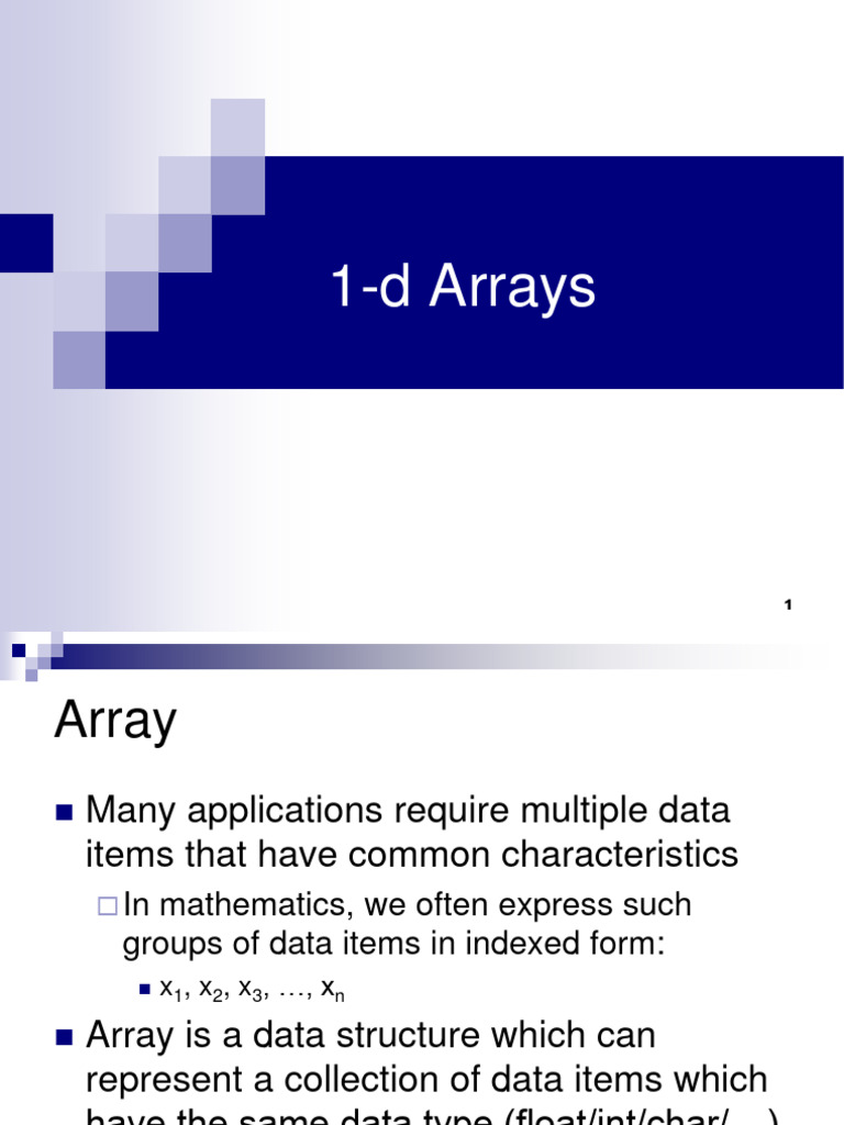 6 Arrays PPT6 | PDF | Computer Programming | Computing 6 Arrays PPT6 | PDF | Computer Programming | Computing