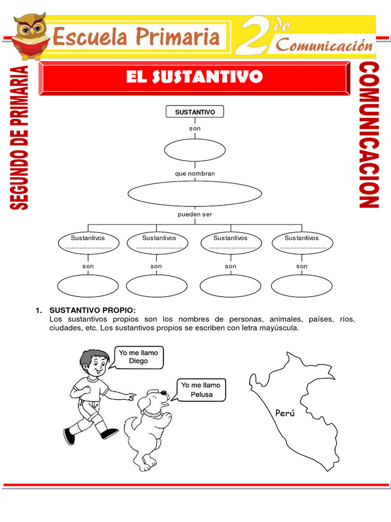 El Sustantivo para Segundo de Primaria | PDF