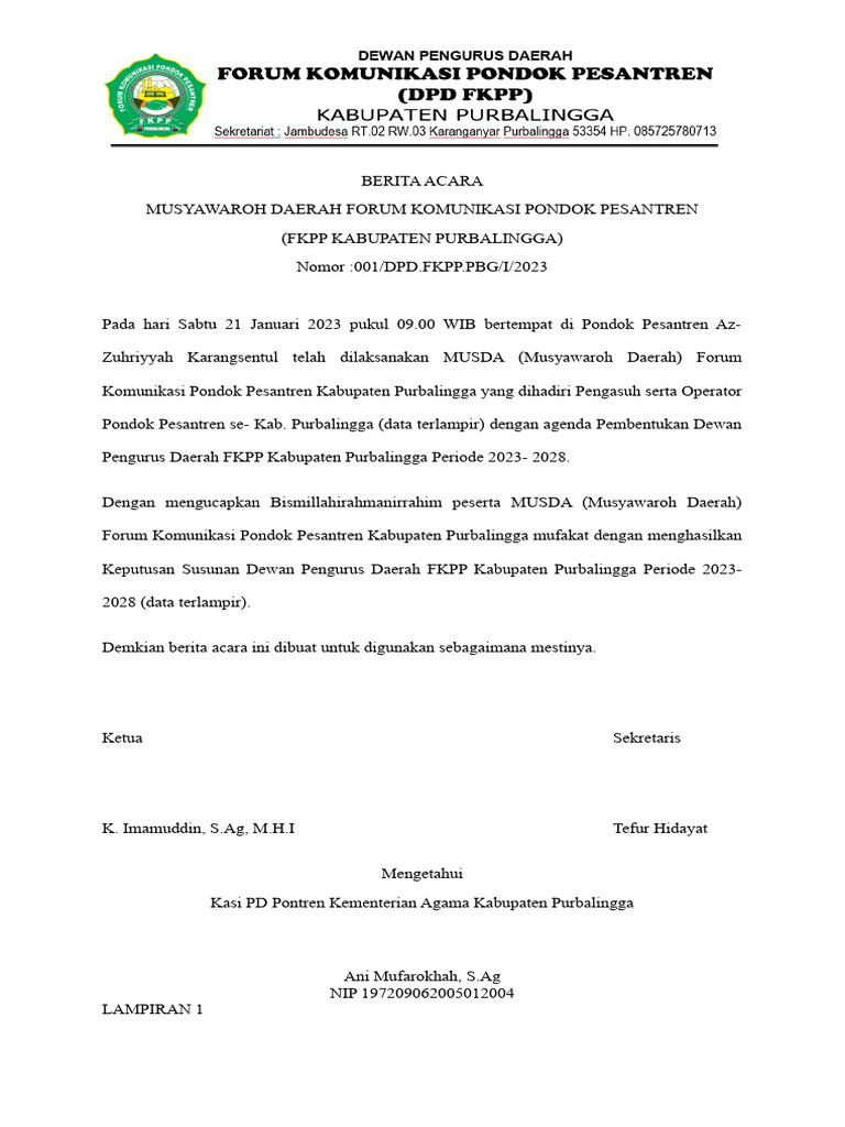 Form Berkas Pembukaan Rek FKPP | PDF