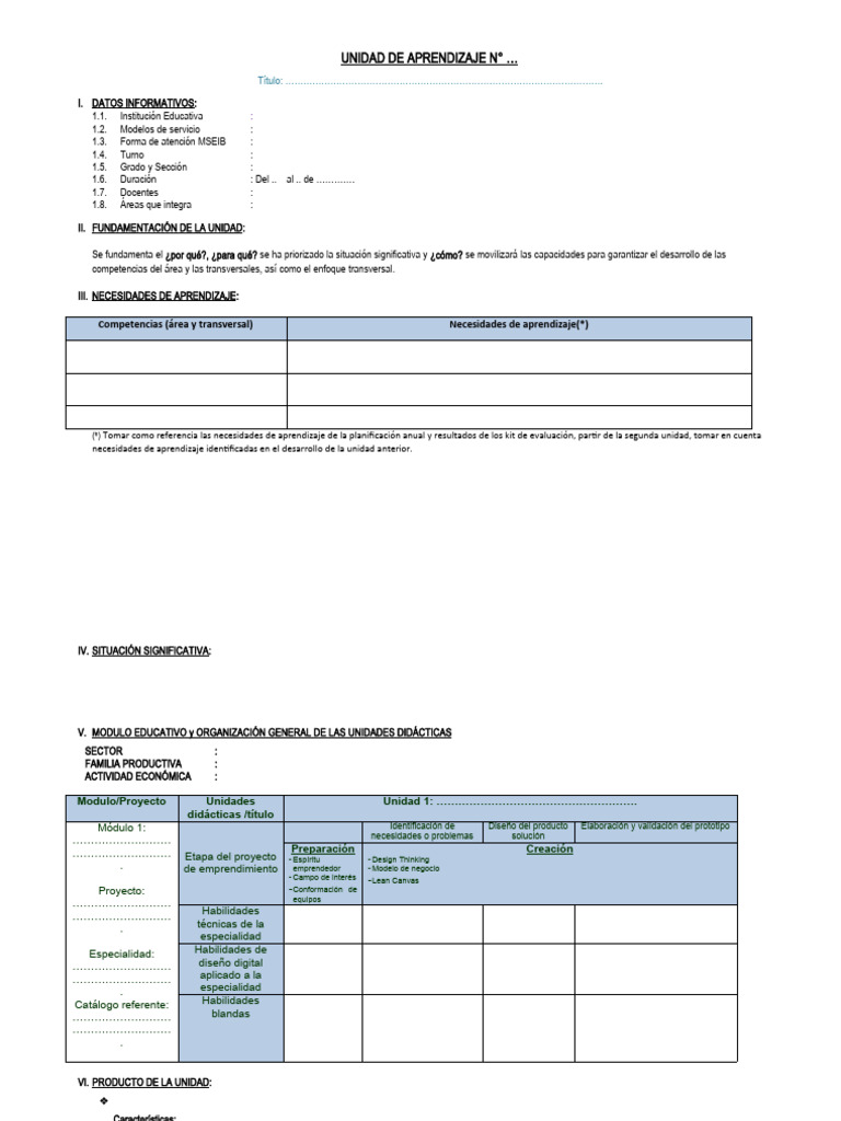 Propuesta de Esquema de Unidad de Aprendizaje Ept 2024 | PDF | Evaluación | Iniciativa empresarial