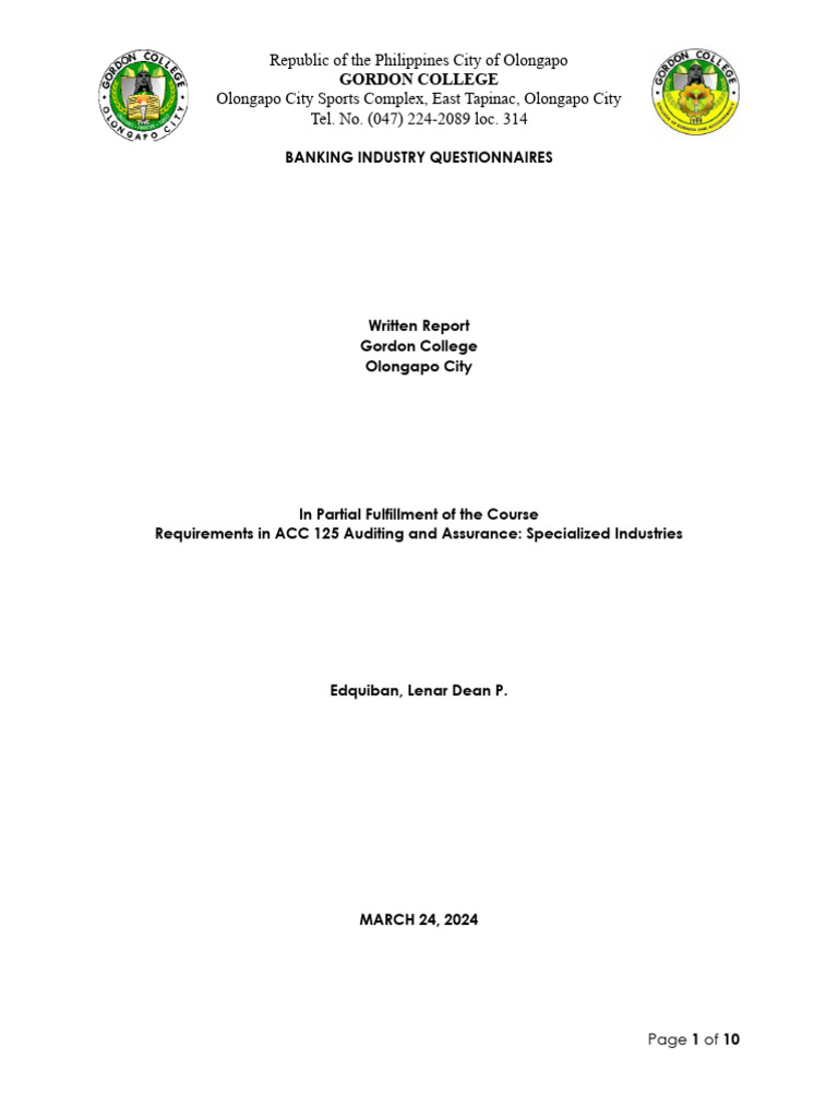 ACC125 Banking | PDF | Debits And Credits | Repurchase Agreement