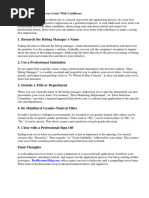 Front of House Cover Letter Example | PDF | Résumé | Knowledge