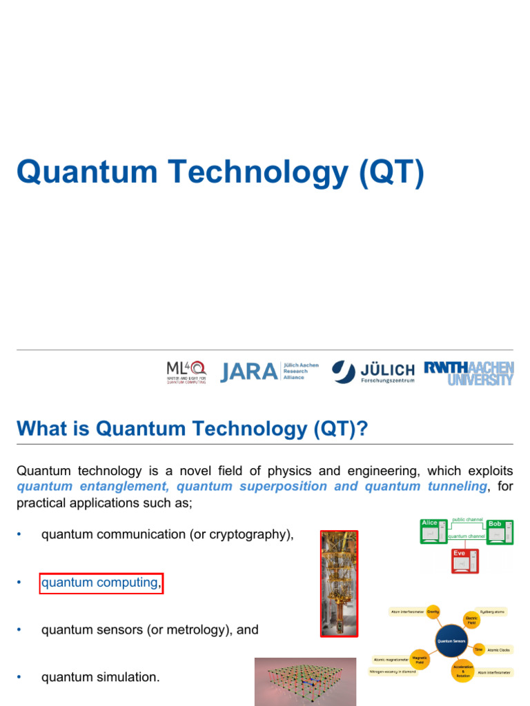 MSC QT RWTHAachen Intro | PDF | Quantum Computing | Quantum Mechanics