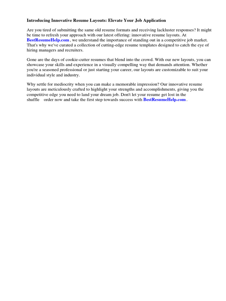 New Resume Layout | PDF | Résumé | Page Layout