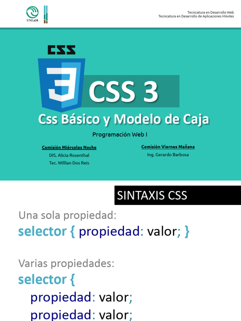 Unidad03 CSS PPT 1 | PDF