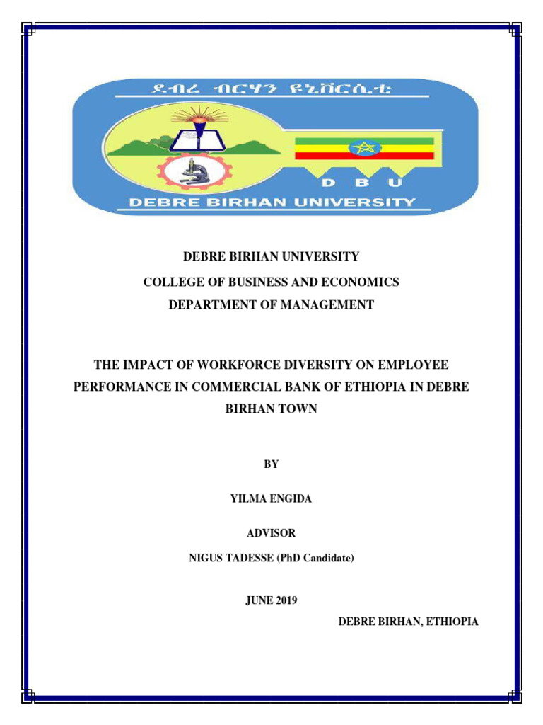 Yilma Thesis Final Draft | Download Free PDF | Diversity (Business) | Statistics