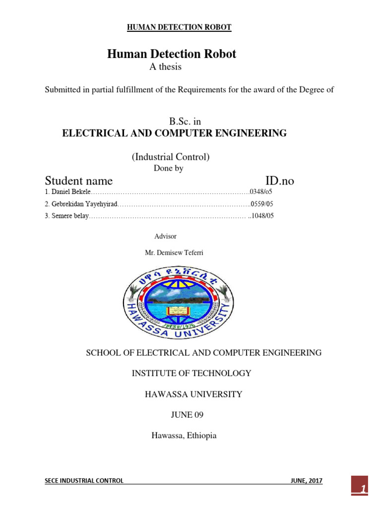 Human Detection Robot | PDF | Infrared | Electrochemistry
