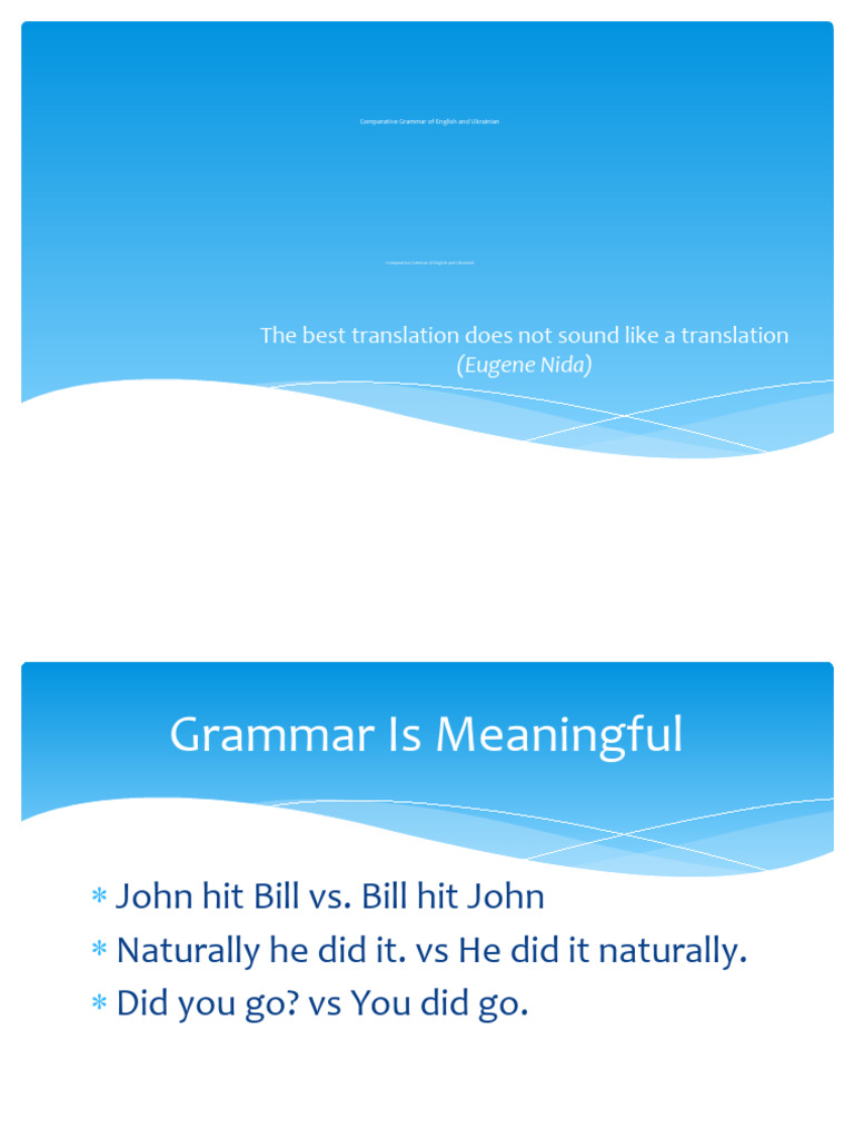 Grammatical Transformations | PDF | Pronoun | Part Of Speech