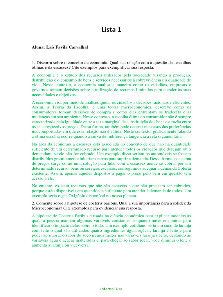 Lista 1 - Lais Favila | PDF