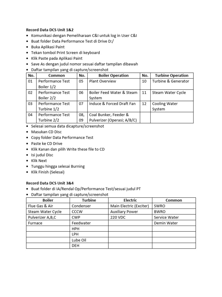 Record Data DCS Perf. Test | PDF