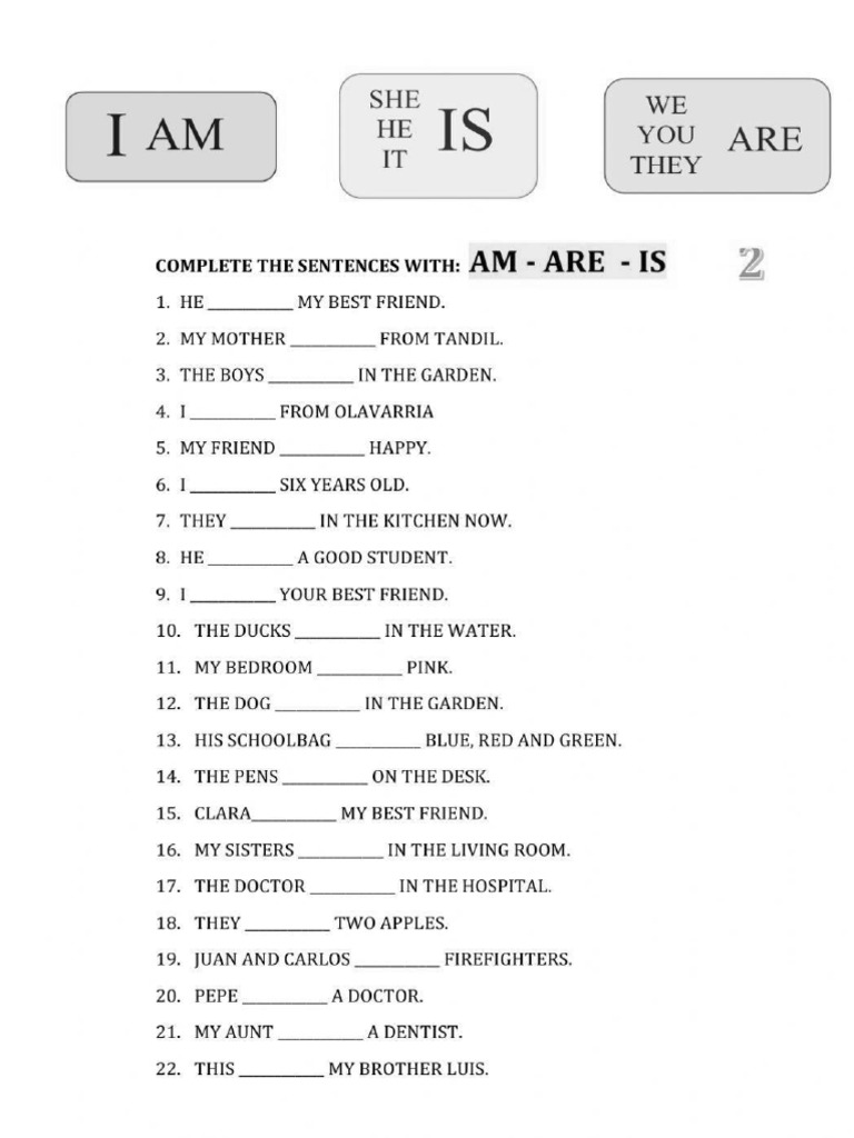 Present Simple Exercises (Am, Is, Are, Do, Does) | PDF