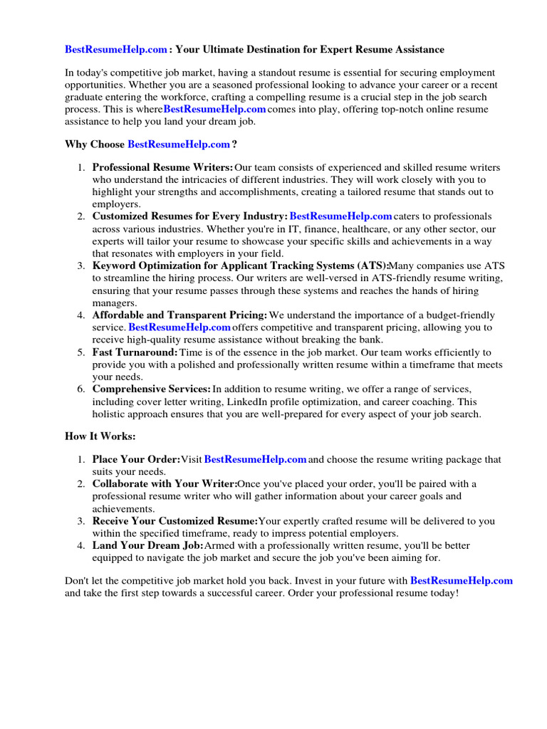 Best Resume Help Online | Download Free PDF | Résumé | Linked In