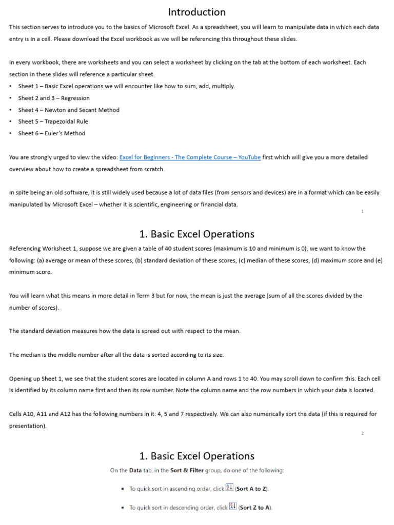 Excel With Numerics | PDF | Histogram | Microsoft Excel