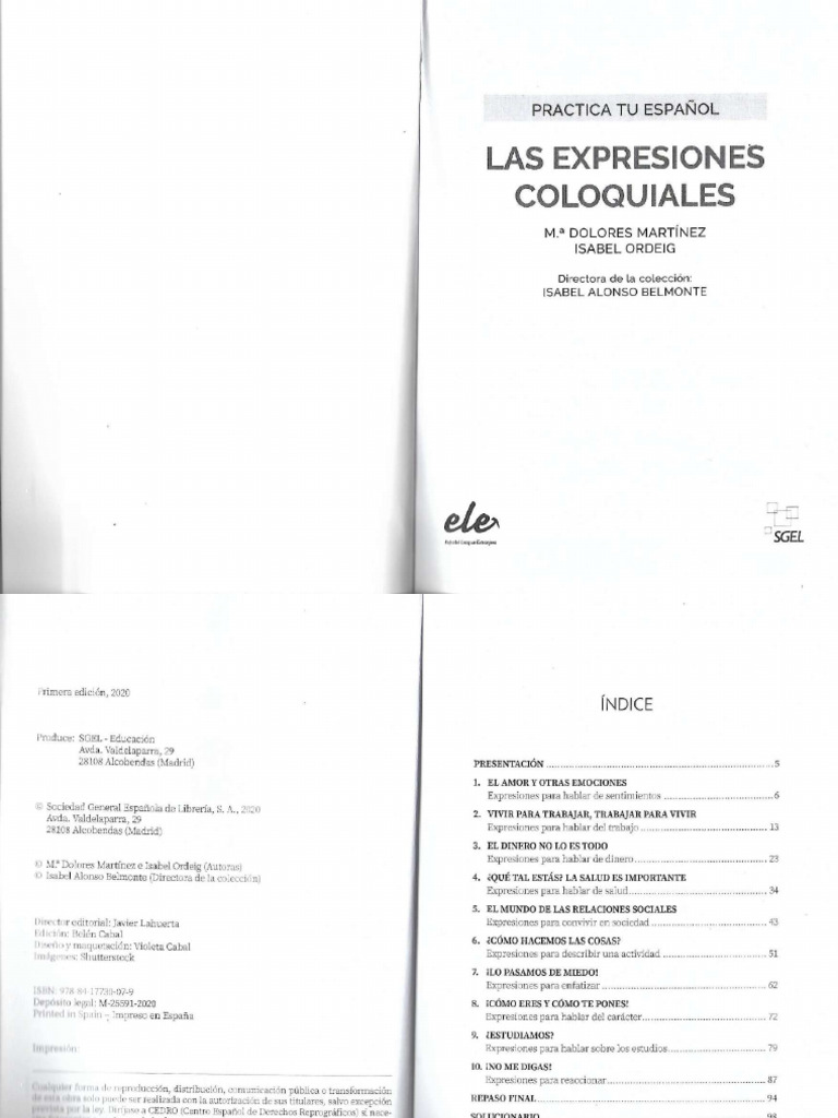 Libro Expresiones Coloquiales - Compressed | PDF