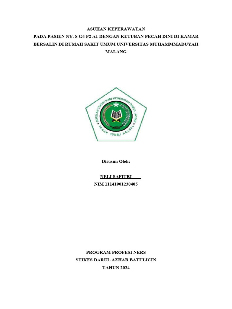 Askep KPD | PDF | Sains & Matematika