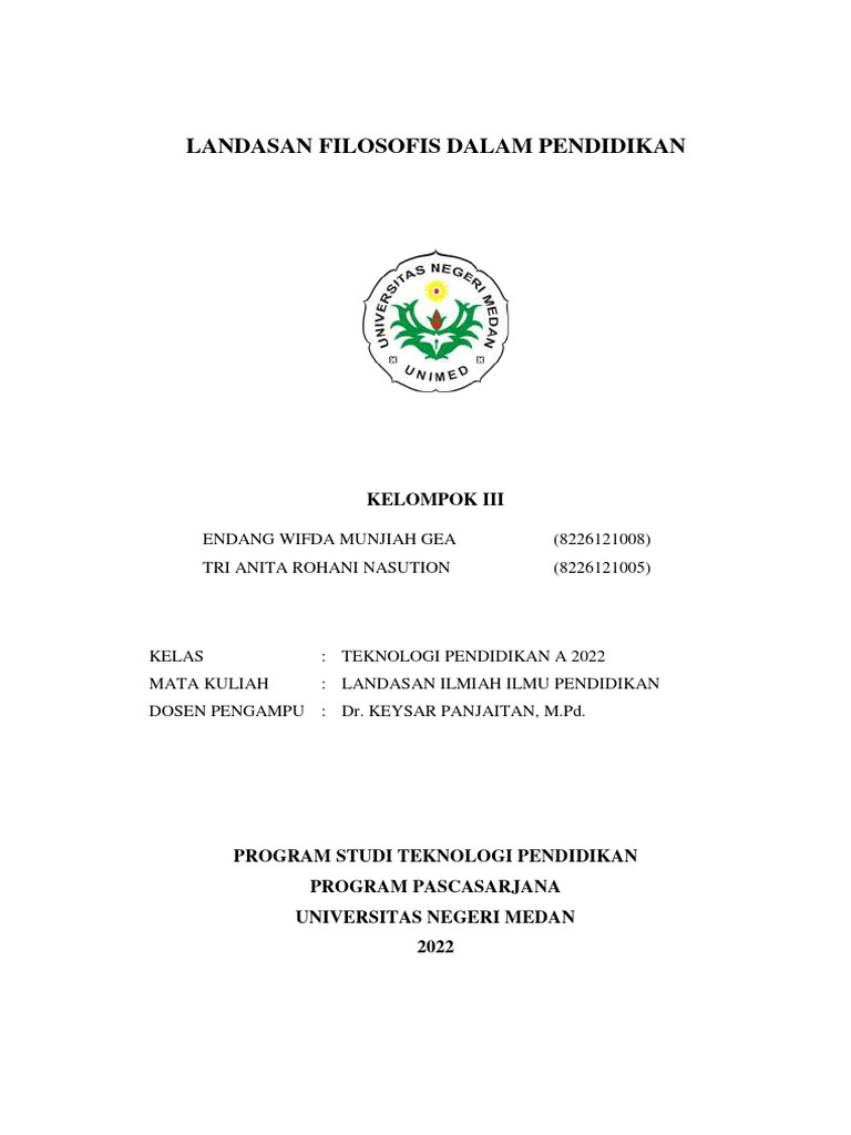 Landasan Filosofis Pendidikan Terapan | PDF