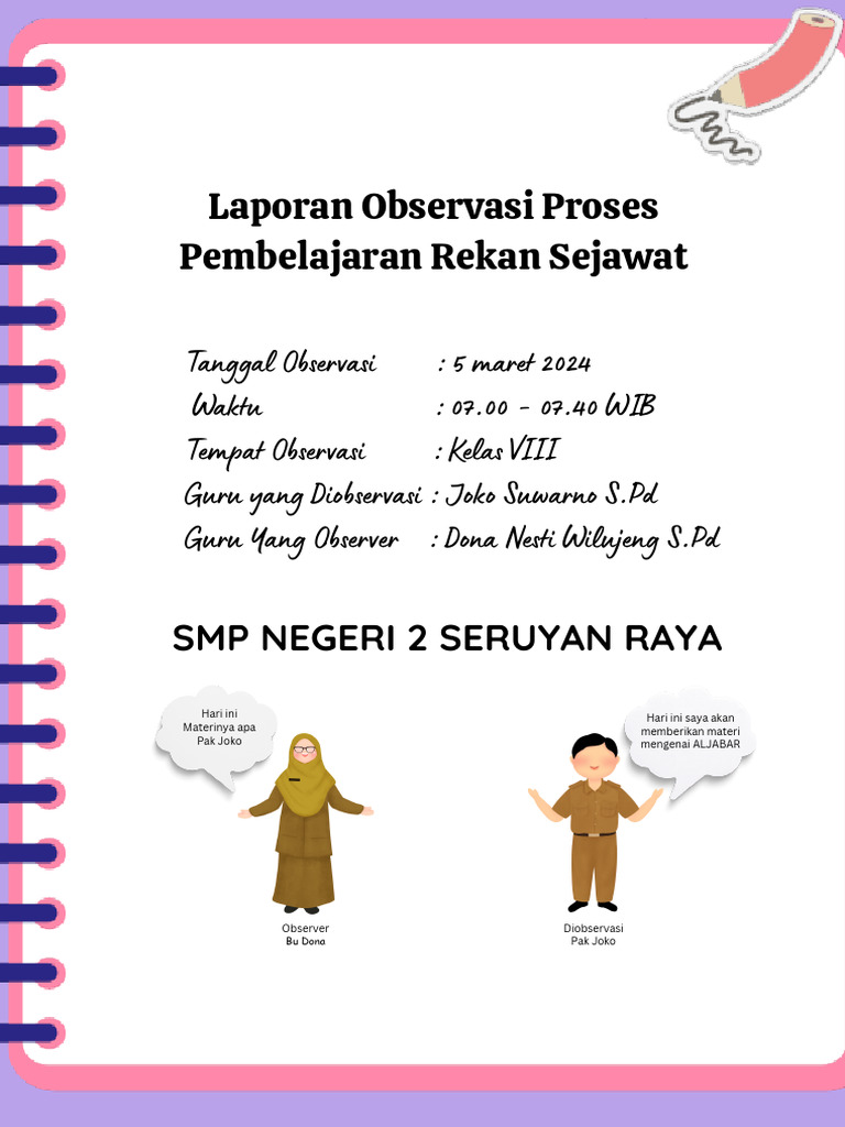 Laporan Observasi Pak Joko | PDF