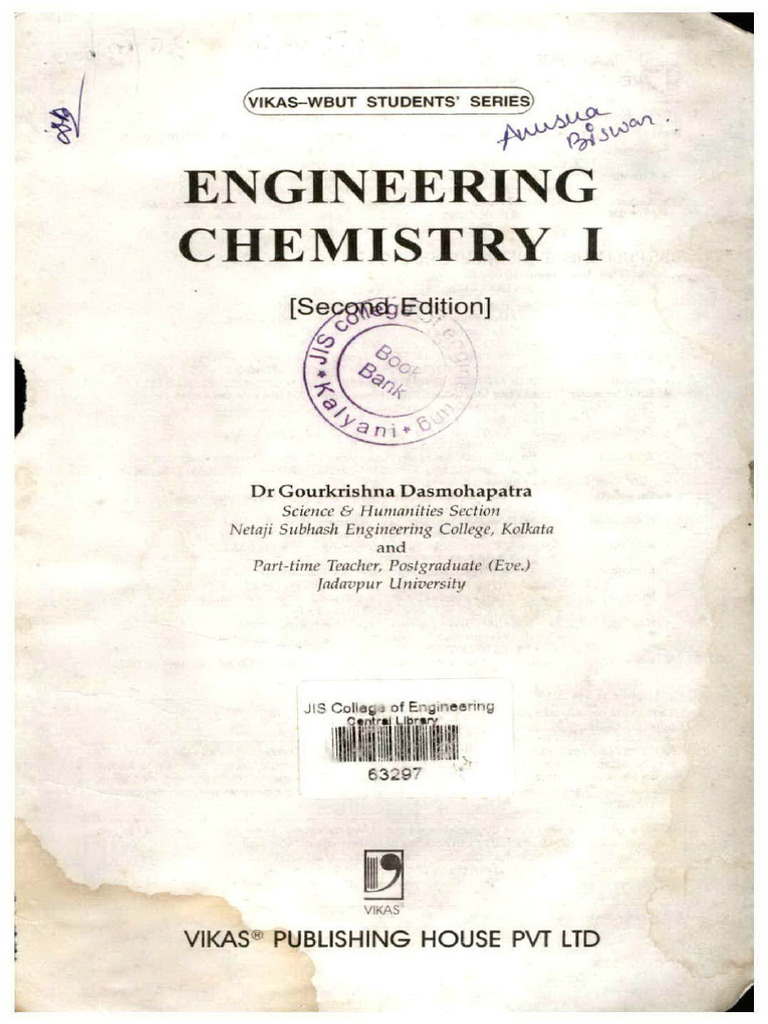 Engineering Chemistry I, Dasmohapatra | PDF