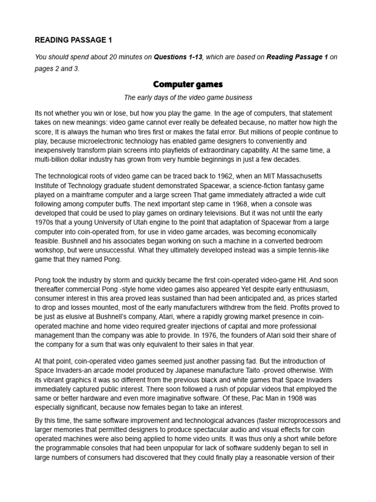 Test 7 | PDF | Video Games | Psychology