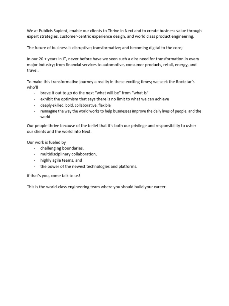 JD - Trainee Engineer | Download Free PDF | Agile Software Development | Computer Programming