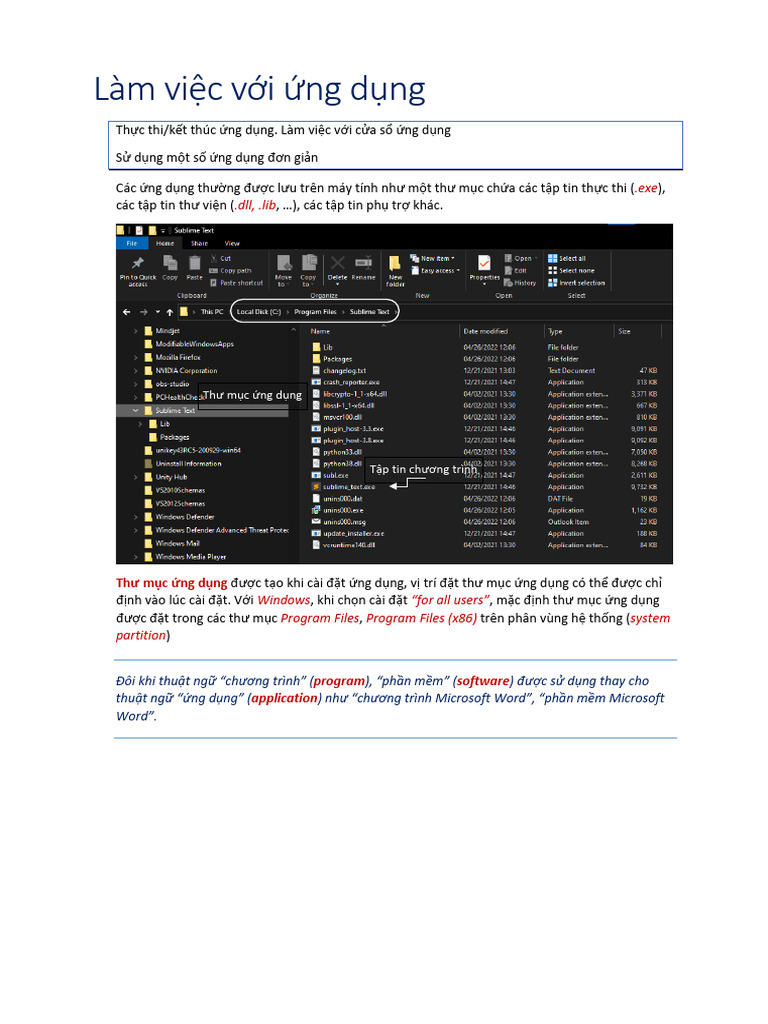 Windows - 03 - Lam Viec Voi Ung Dung | PDF