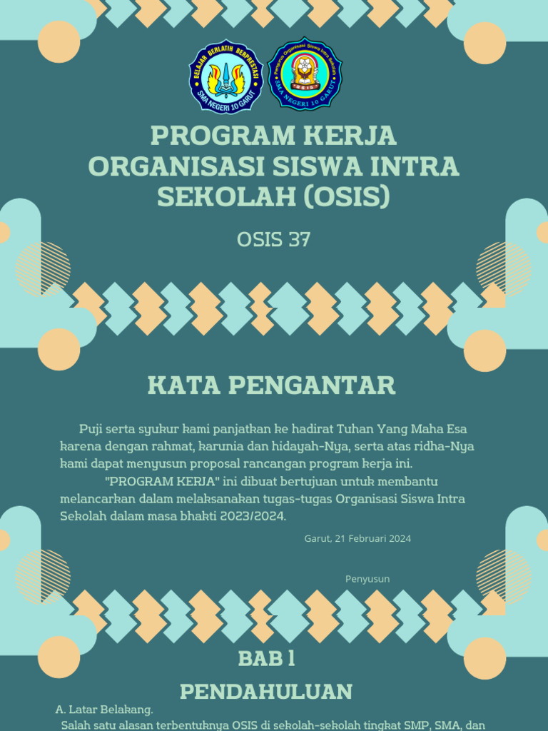 Program Kerja OSIS SMAN 10 Garut | PDF
