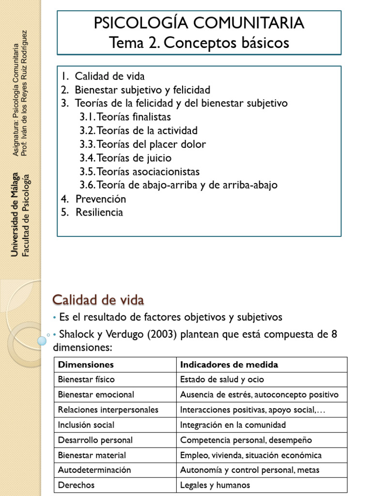 tema 2 conceptos básicos Actualizada | PDF | Bienestar | Resiliencia psicológica
