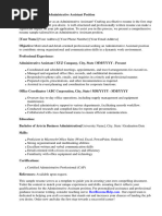 F Pattern Resume Template | PDF | Résumé | Page Layout