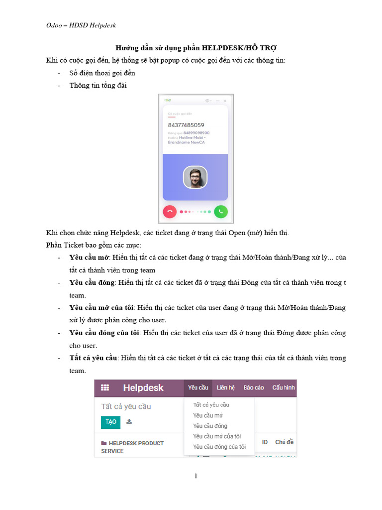 HDSD Help Desk | PDF