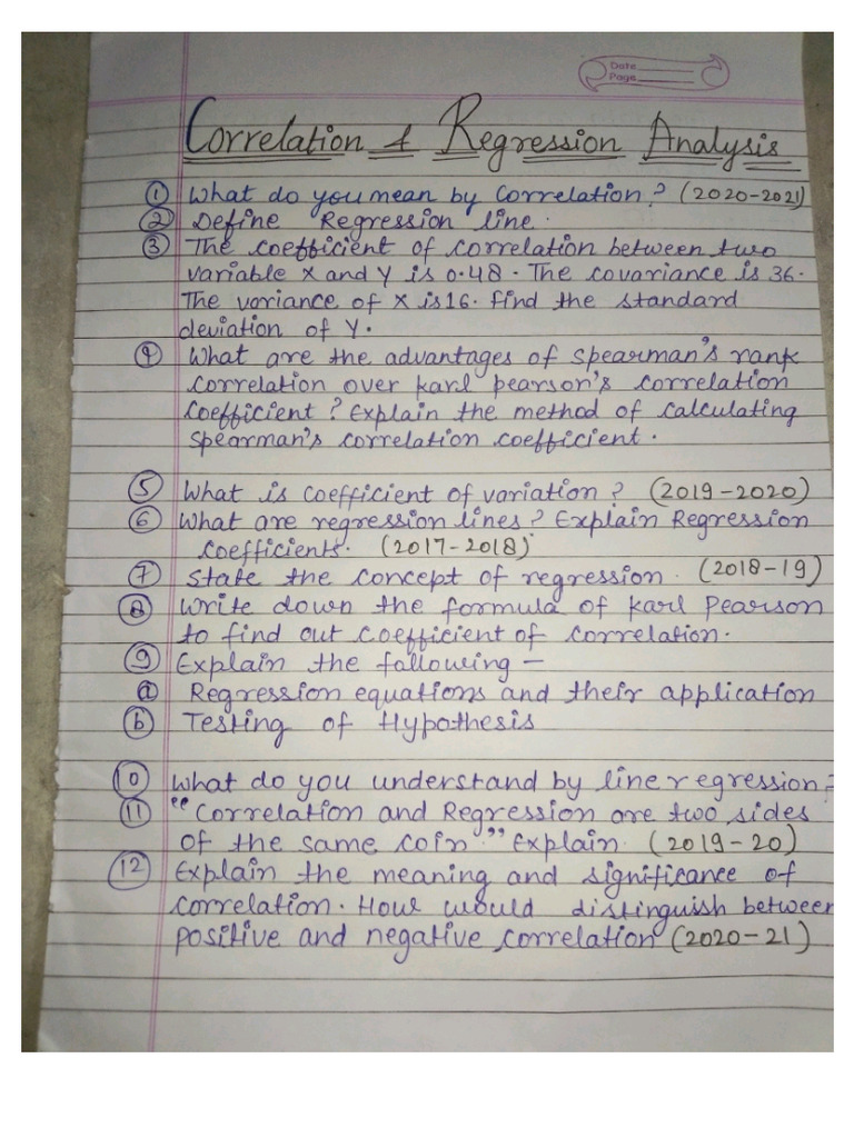 Unit 3 Statistics Previous Year Questions | PDF