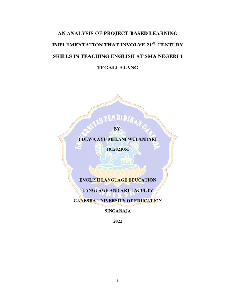 Cover | PDF | Project Based Learning | Learning