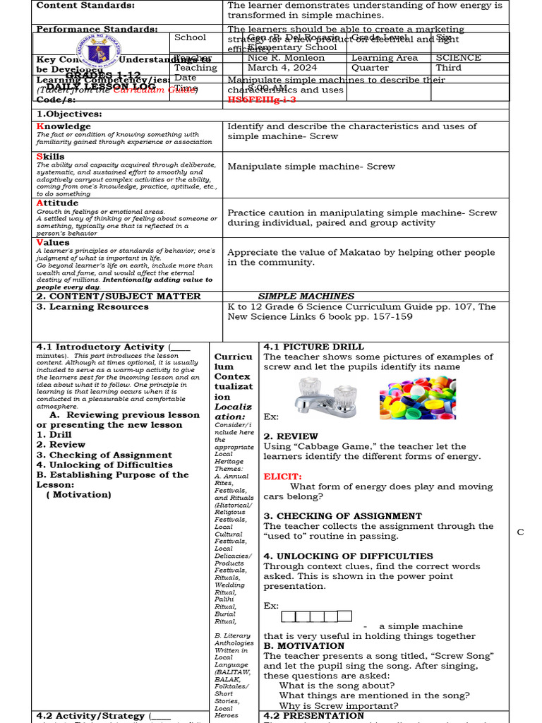Cot3 DLP | Download Free PDF | Learning | Cognition