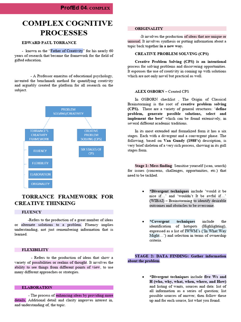 Problem Solving 1 | PDF | Creativity | Brainstorming