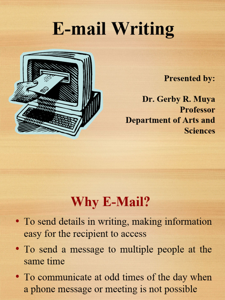 E Mail Writing | PDF | Computer Mediated Communication | Human ...