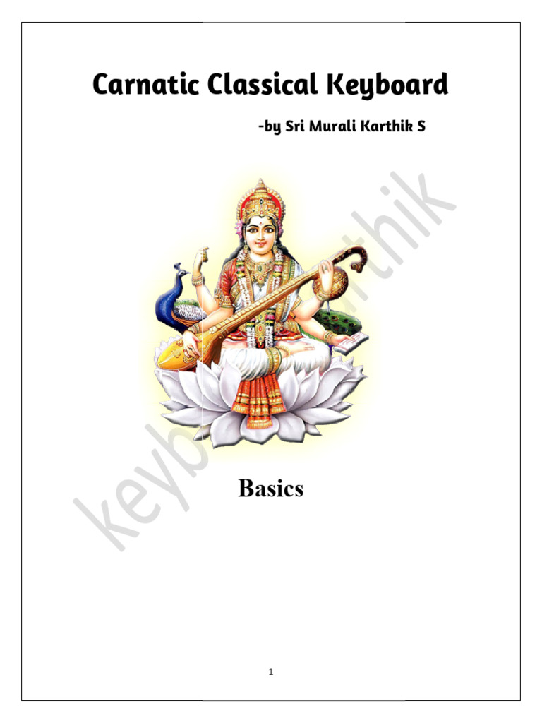 Basics of Carnatic Keyboard Music | PDF | Musicology | Classical And ...