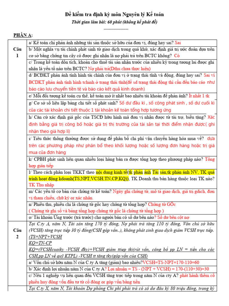 Đề kiểm tra chuong 2,3 NLKT | PDF