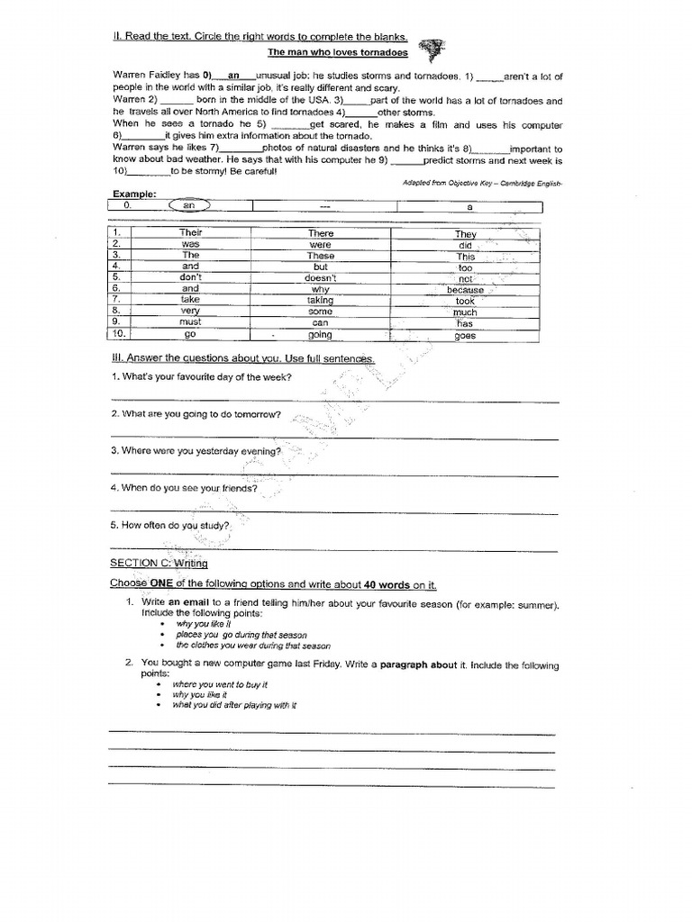 Mock Exam Teens 1 | PDF