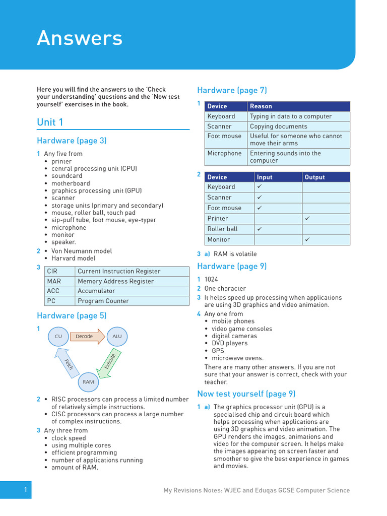 Answer MRN WJEC CS 001-009 | PDF | Programming | Computer Program
