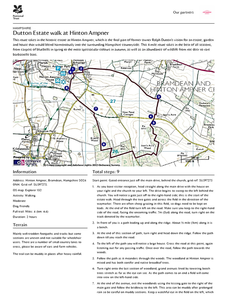 Dutton Estate Walk at Hinton Ampner Walking | PDF