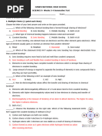 Chemistry Grade 10 Unit 3 | PDF | Chemical Bond | Ionic Bonding