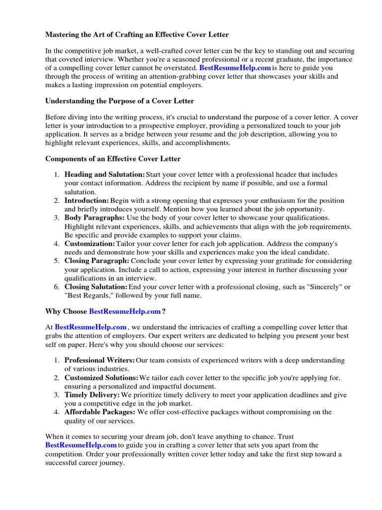 How To Write A Cover Letter For Manuscript Submission | PDF | Academic ...