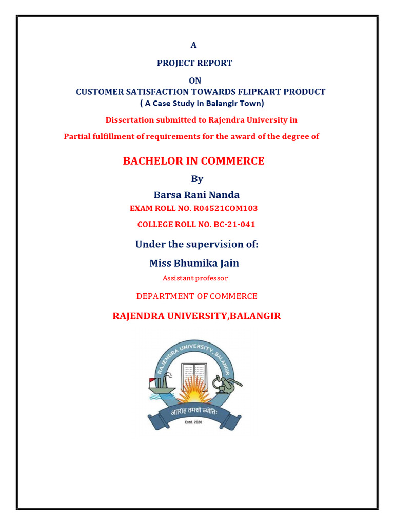 Flipkart Final PRJ | PDF | Online Shopping | E Commerce